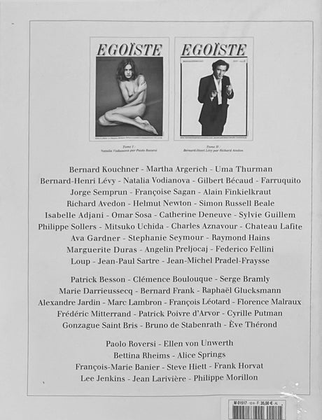 EGOISTE Magazine #15 NATALIA VODIANOVA Bernard Henri Levy BRAND NEW Se