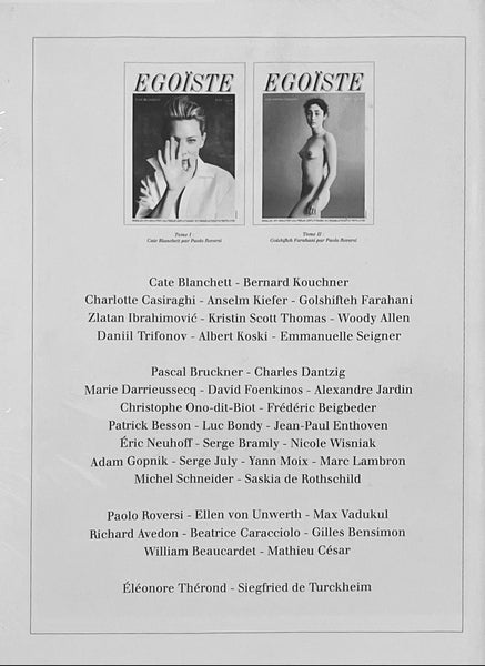 EGOISTE Magazine #17 CATE BLANCHETT Golshifteh Farahani BRAND NEW Seal