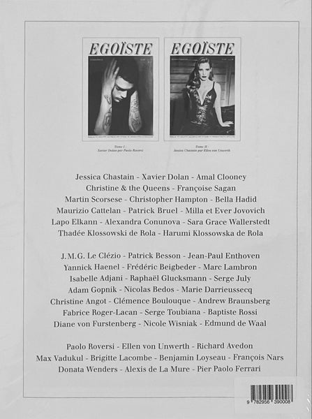 EGOISTE Magazine #18 XAVIER DOLAN Jessica Chastain BELLA HADID BRAND N