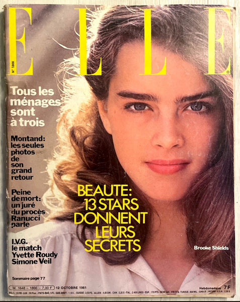 ELLE Magazine France October 1981 BROOKE SHIELDS #1866