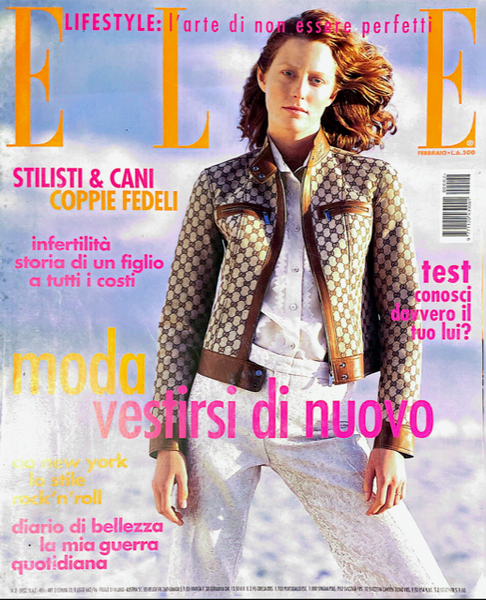 ELLE Magazine Italia Magazine February 2000 TAREN CUNNINGHAM Vicky And