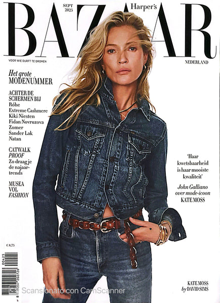 KATE MOSS Harper's Bazaar Netherlands Magazine September 2025 NEW