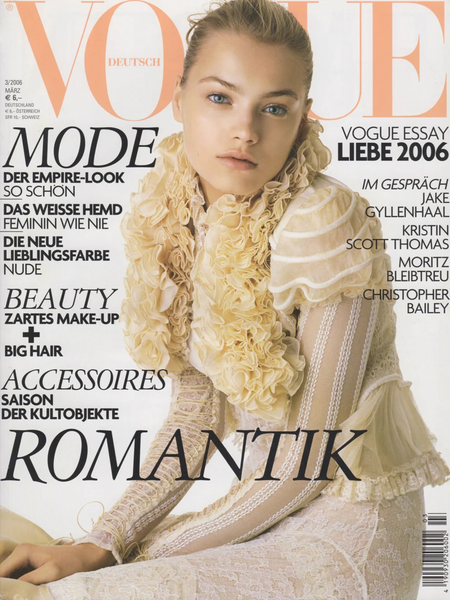 VOGUE Magazine Germany March 2006 ANNA JAGODZINSKA Luca Gadjus SOPHIE