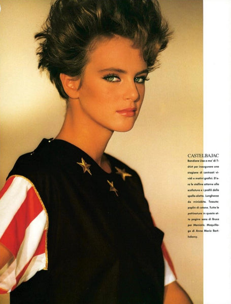 VOGUE Magazine Italia February 1982 ANNETTE STAI Paulina Porizkova KAT