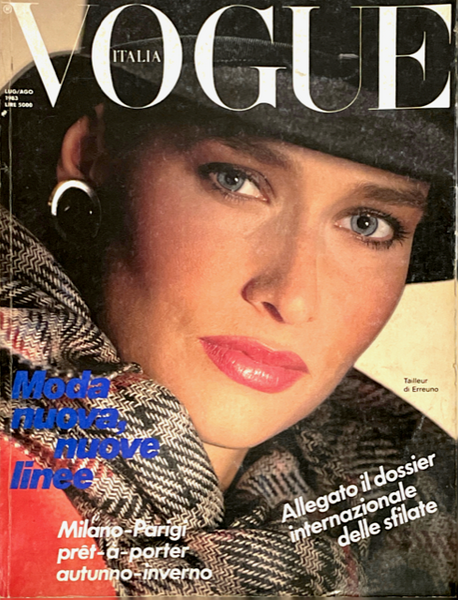VOGUE Italia Magazine July 1983 ROSEMARY MCGROTHA Annette Stai JOAN SE