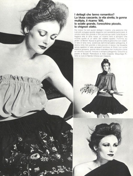 Vtg Vogue Magazine Italia COLLEZIONI 1977 WINNIE HOLLMAN Jerry Hall SU