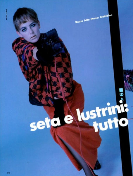 VOGUE Magazine Italia September 1984 FELICITAS BOCH Joan Severance LOR