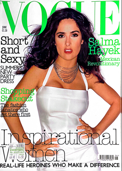 VOGUE Magazine UK June 2003 SALMA HAYEK Erin Wasson ANNE V Filippa Ham