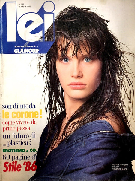 LEI Vintage Magazine 1986 MONIKA SCHNARRE Mario Testino STEVEN MEISEL