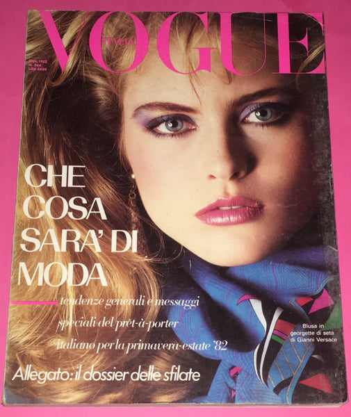 VOGUE Italia Magazine January 1982 KIM ALEXIS Kathy Ireland SUSAN HESS