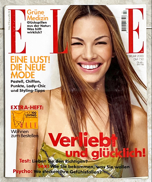 ELLE Magazine Germany February 2000 LAVINIA BIRLADEANU Catherine Hurle