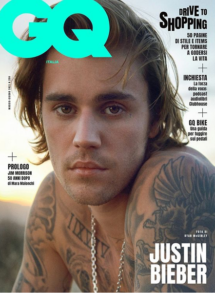 GQ Italia Magazine May June 2021 JUSTIN BIEBER Roberto Mancini
