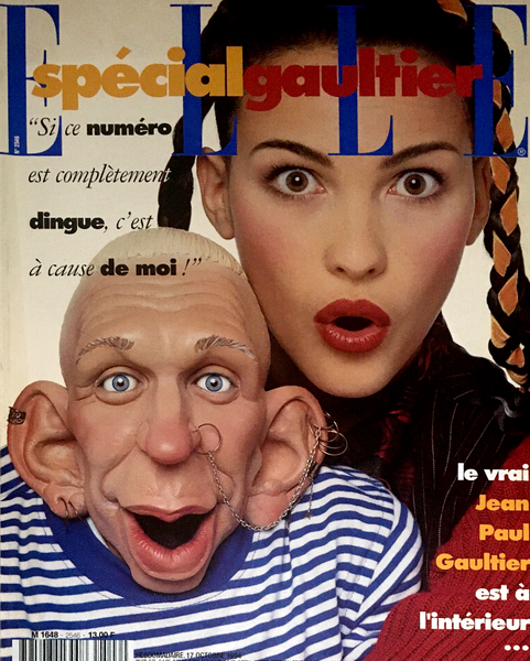 Elle France Magazine October 1994 JEAN PAUL GAULTIER Carre Otis CLAUDI