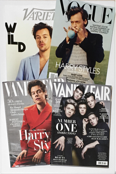 HARRY STYLES 4 Magazines Bundle VOGUE US Vanity Fair Italia VARIETY