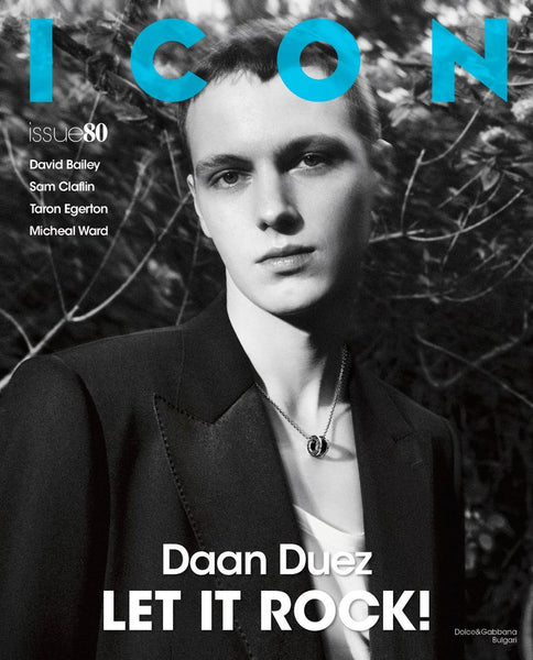 ICON Magazine #80 April 2023 DAAN DUEZ Taron Egerton SAM CLAFLIN Miche