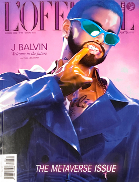 L'OFFICIEL ITALIA Magazine Summer 2022 J BALVIN Indira Varma DEMI LOVA