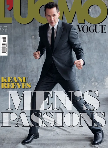 L'UOMO Vogue Magazine December 2014 KEANU REEVES Xavier Dolan CHARLIE