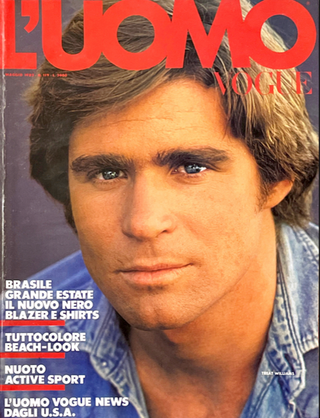 L'UOMO VOGUE Magazine May 1982 TREAT WILLIAMS Carlo Orsi GIORGIO LARI