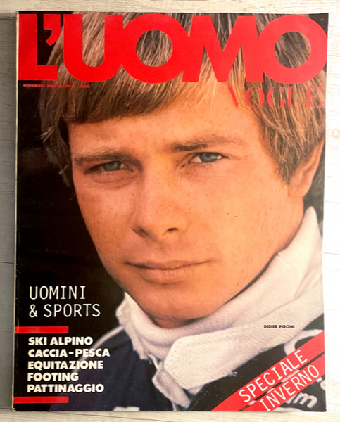 L'UOMO VOGUE Magazine November 1980 DIDIER PIRONI Bruce Weber ALDO FAL