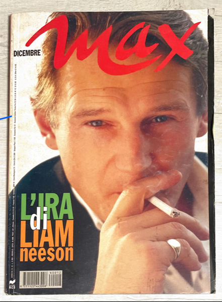 MAX Magazine Italia December 1996 LIAM NEESON Val Kilmer OPHELIE WINTE