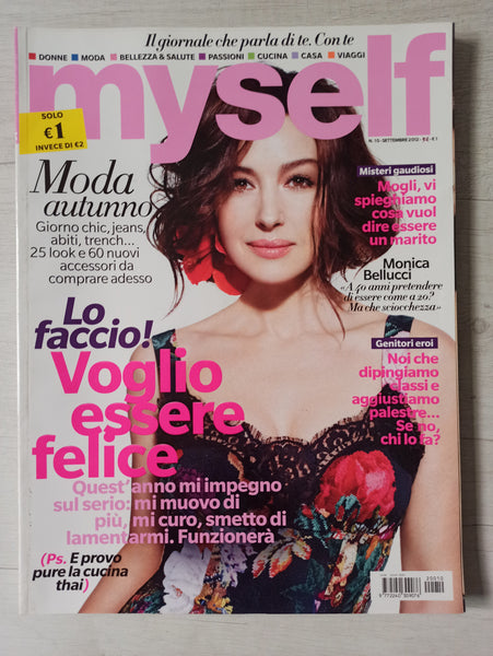 MONICA BELLUCCI Georgina Grenville MYSELF Magazine September 2012