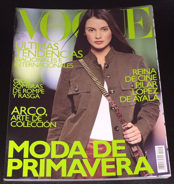 VOGUE Spain Magazine 2001 ANGIE SCHMIDT Rie Rasmussen CAROLINE RIBEIRO