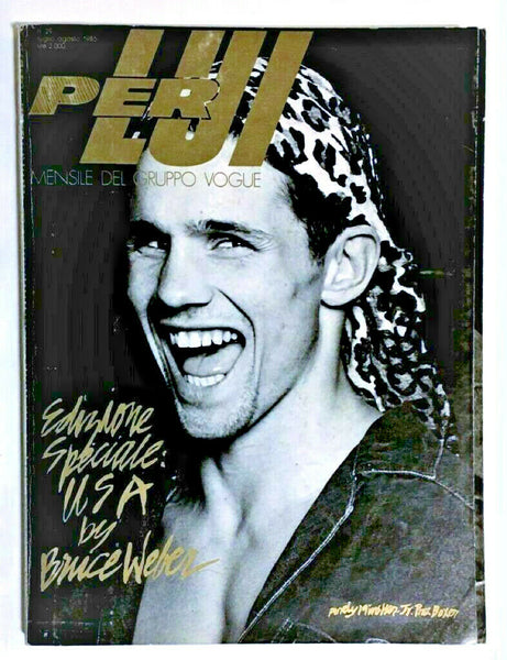 PER LUI Magazine 1985 AMERICAN ALBUM by BRUCE WEBER [120 pages] Andy M