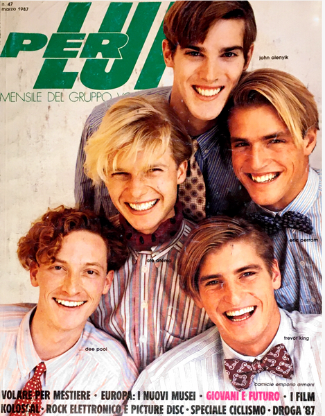 PER LUI Magazine March 1987 JOHN OLENYIK Dee Pool ATE ATEMA Trevor Kin