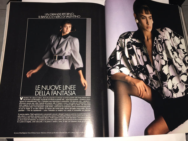 DONNA Magazine Italy April 1985 LYNNE KOESTER Fabrizio Ferri OLIVIERO