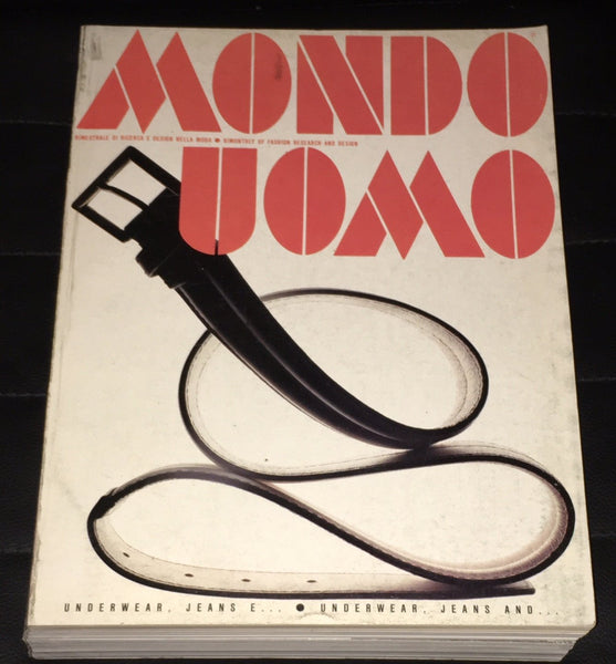 MONDO UOMO Italian Fashion Magazine February 1987 With English text