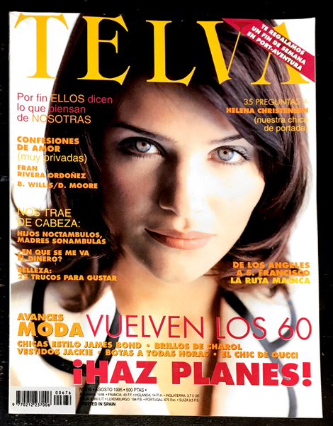 TELVA Magazine August 1995 HELENA CHRISTENSEN Giovanni Gastel JOSE MAN