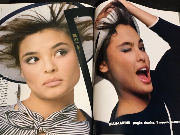 VOGUE Magazine Italia January 1984 Felicitas Boch PAULINA PORIZKOVA Bo