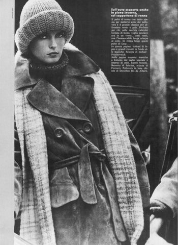 VTG VOGUE Magazine Italia November 1973 JILL KENNINGTON Eva Malmstrom