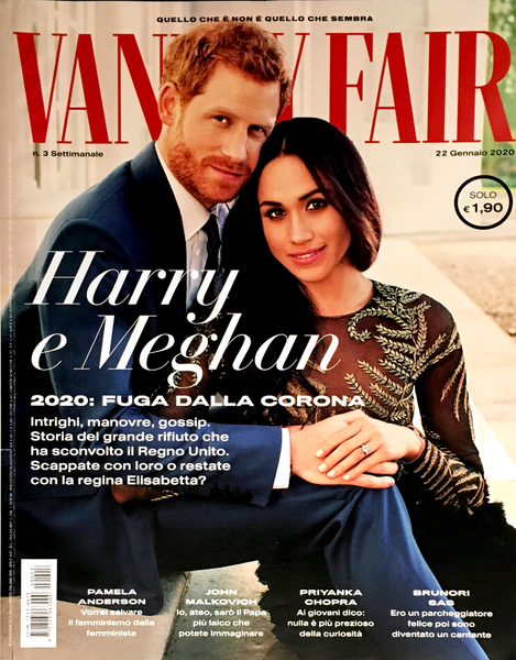 Vanity Fair Magazine Italia January 2020 PRINCE HARRY Meghan Markle AN