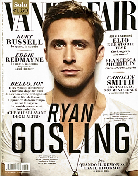 VANITY FAIR Magazine 2016 RYAN GOSLING Eddie Redmayne ALICIA VIKANDER