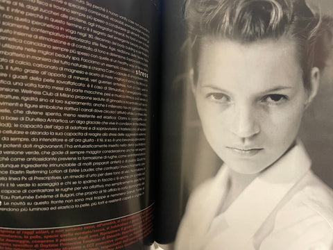 Beauty Report KATE MOSS Tatjana Patitz JAIME RISHAR Vogue Italia Magaz