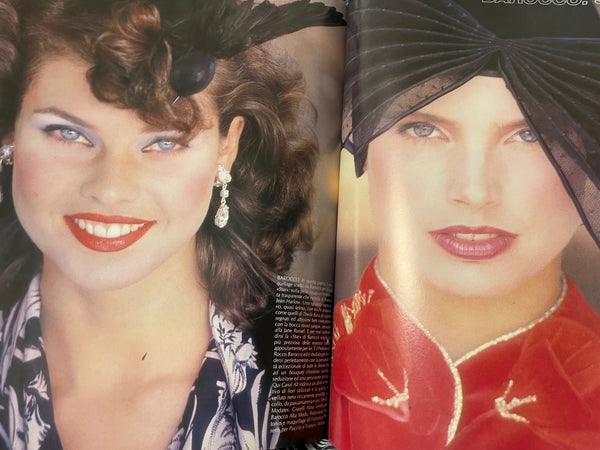 HARPER'S BAZAAR Italia September 1979 CAROL ALT Janice Dickinson CHRIS