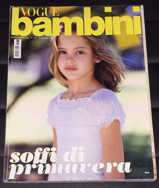 VOGUE BAMBINI Kids Children Enfant Fashion ITALIA Magazine March 2003