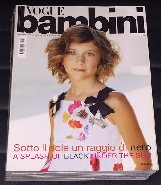 VOGUE BAMBINI Kids Children Enfant Fashion ITALIA Magazine January 200