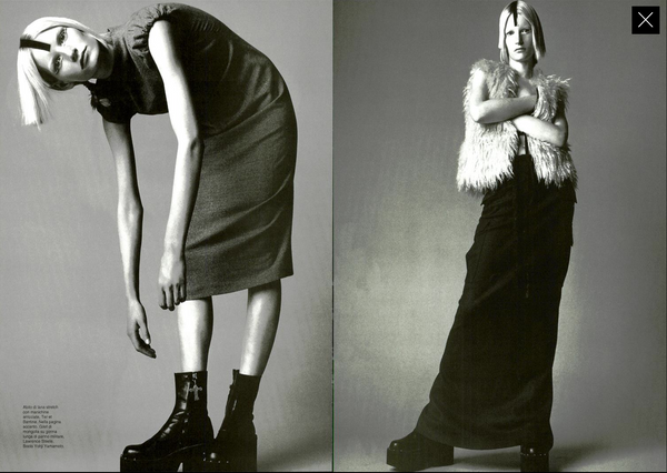 VOGUE Italia Magazine September 1997 KIRSTEN OWEN Angela Lindvall BRUC