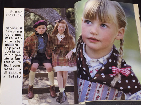 VOGUE BAMBINI Kids Children Enfant Fashion ITALIA Magazine July 1991