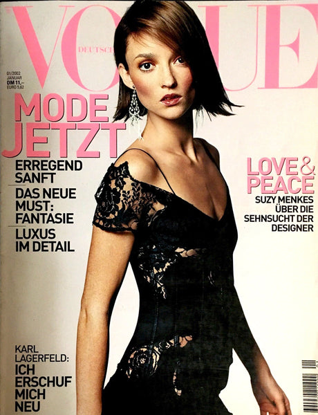 VOGUE Germany Magazine January 2002 AUDREY MARNAY Christina Kruse FILI