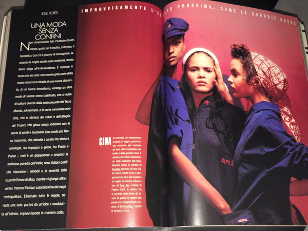 DONNA Magazine Italy April 1986 CLAUDIA MASON Famke Janssen AMANDA LEA