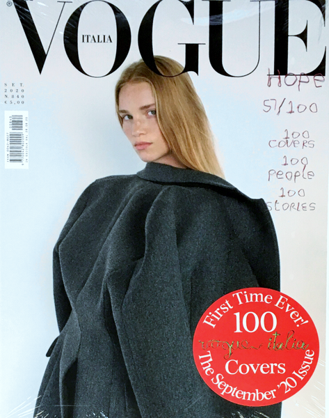 Vogue Italia Magazine September 2020 Sealed REBECCA LONGENDYKE cover 5
